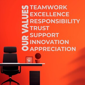 Inspirational Typography Office Wall Decal | Motivational Work Success ...