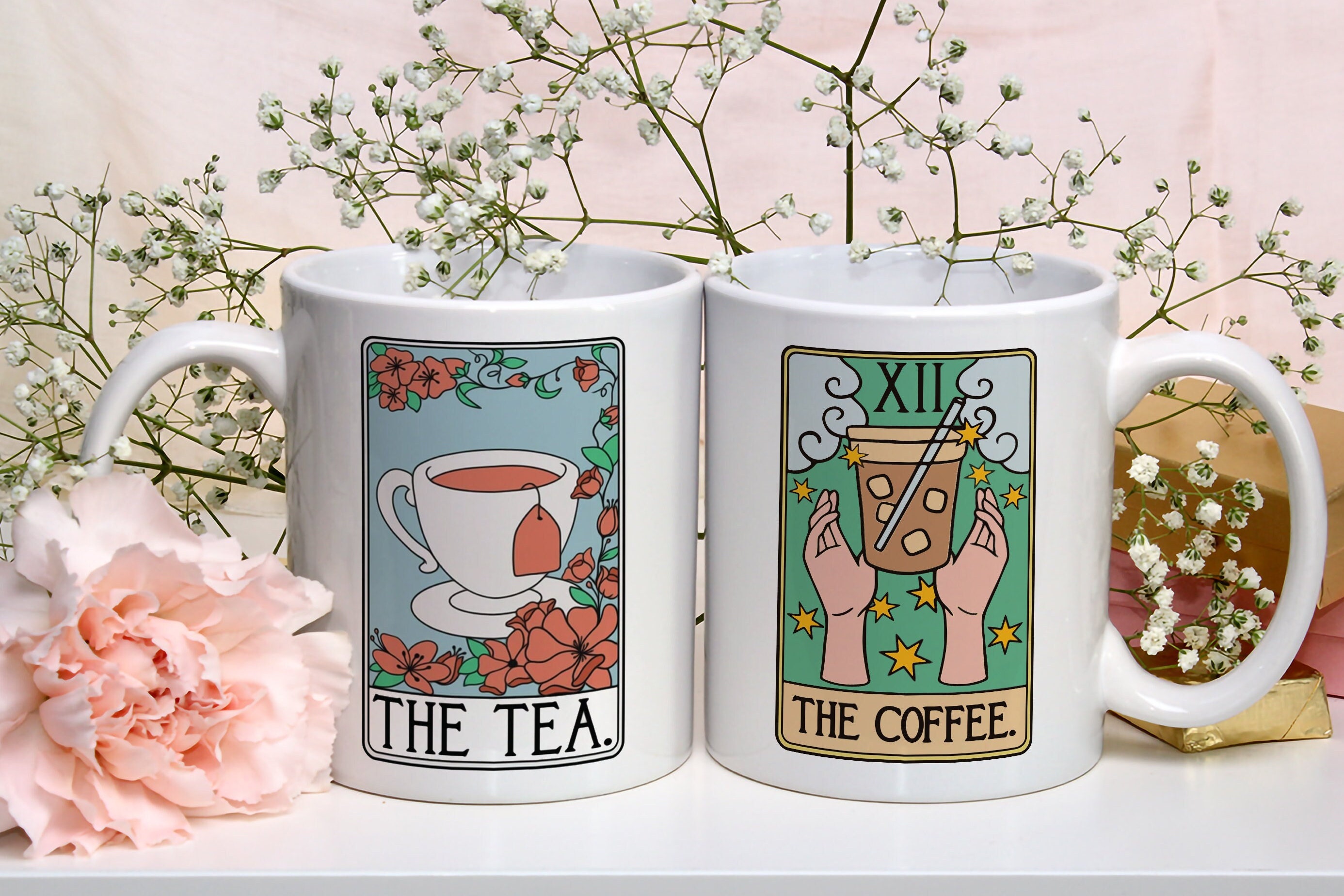 The Tea and Coffee Tarot Mug Tarot Card Coffee Mug Funny - Etsy