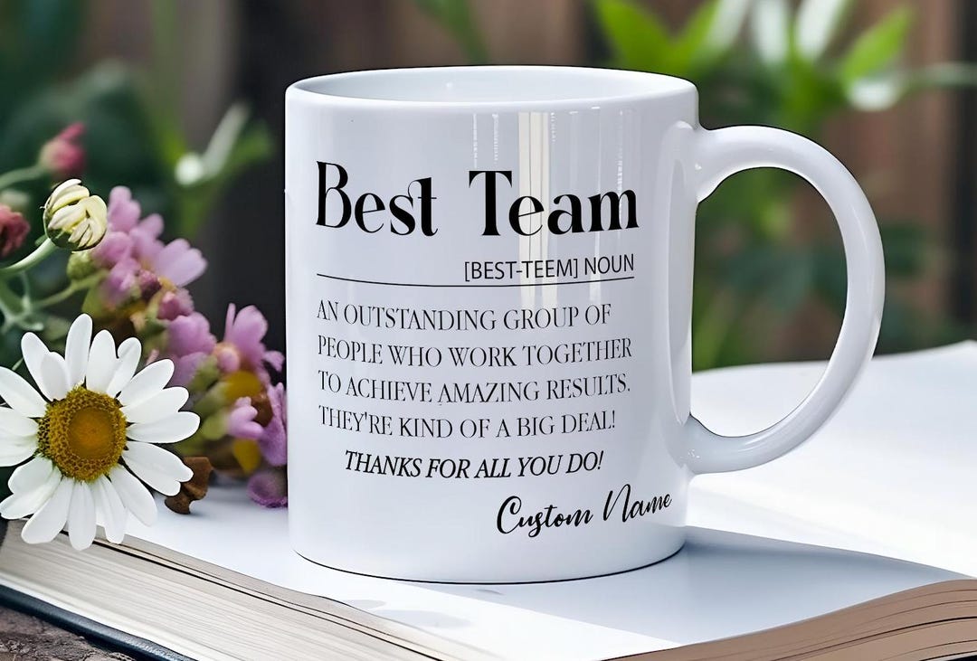 Personalized Team Definition Coffee Mug | Custom Name Gift - Etsy