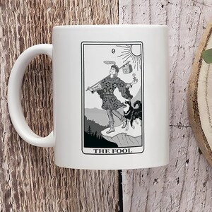 The Fool Tarot Card Coffee Mug, Tarot, the Fool, Funny Mug, Cute Mug ...