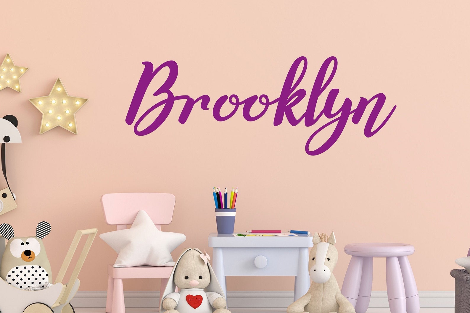 Custom Name Wall Sticker Personalized Wall Decal Girls Room - Etsy