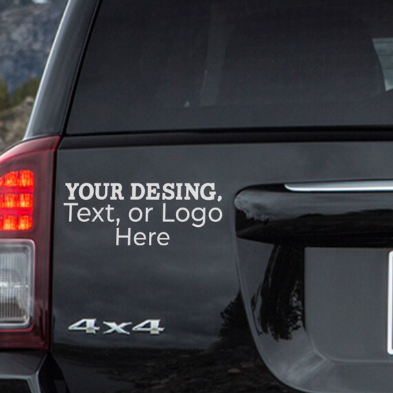 Decals For Vehicles Personalized Vinyl Lettering Decal - Custom Text ...