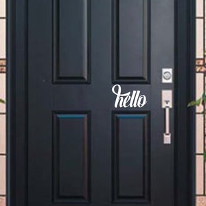 Door Decal, Hello and Goodbye Door Decal, Hello Decal, Goodbye Decal ...