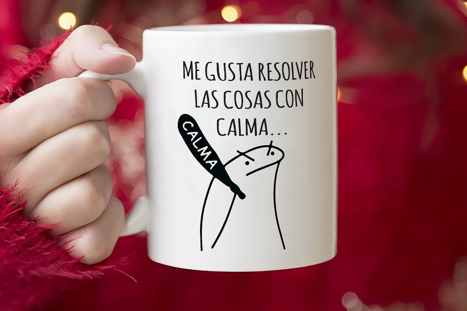 Me Gusta Resolver Las Cosas Con Calma Funny Mug Coffee Mug - Etsy