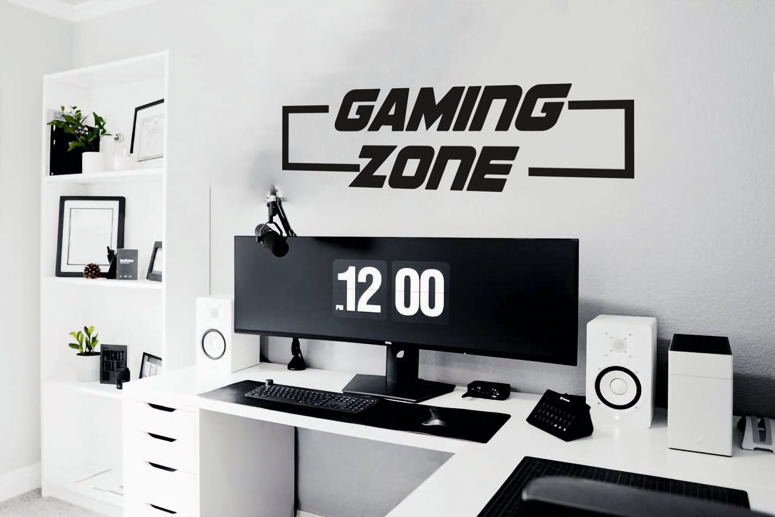 Gaming Zone Wall Decal: Gamer Room Decor - Etsy