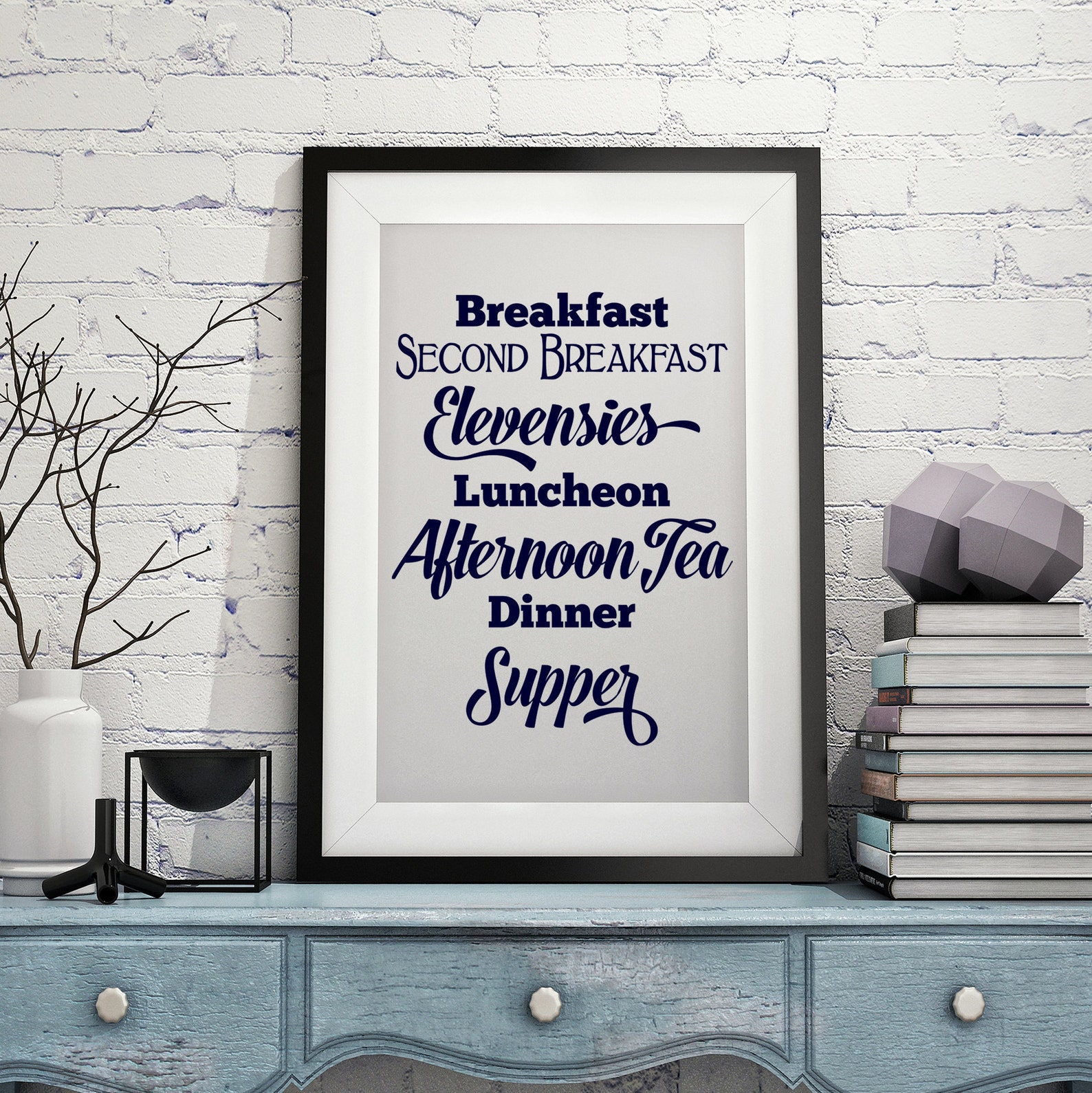 Breakfast Second Breakfast Elevenses Luncheon Afternoon Tea - Etsy