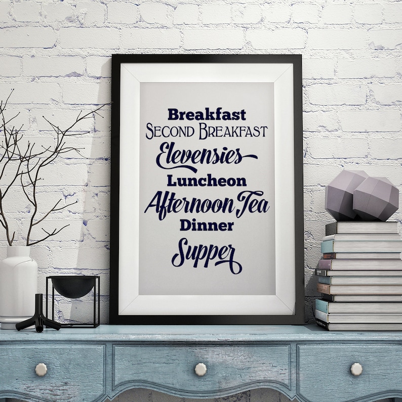 Breakfast Second Breakfast Elevenses Luncheon Afternoon Tea - Etsy