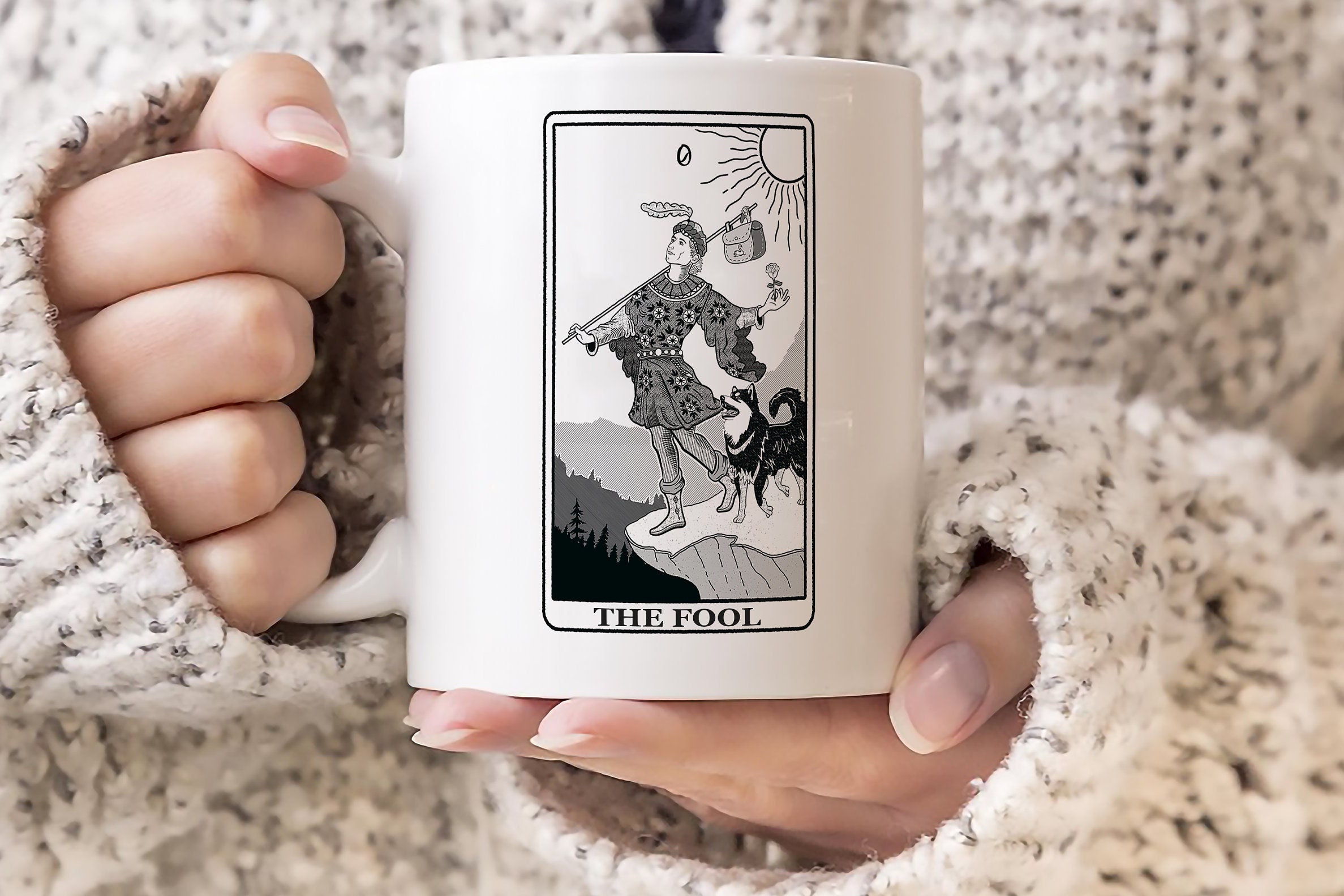 The Fool Tarot Card Coffee Mug Tarot the Fool Funny Mug - Etsy
