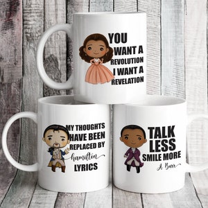 Set 6 Hamilton Lyrics Mugs, Love Discriminate, Hamilton Lyrics ...