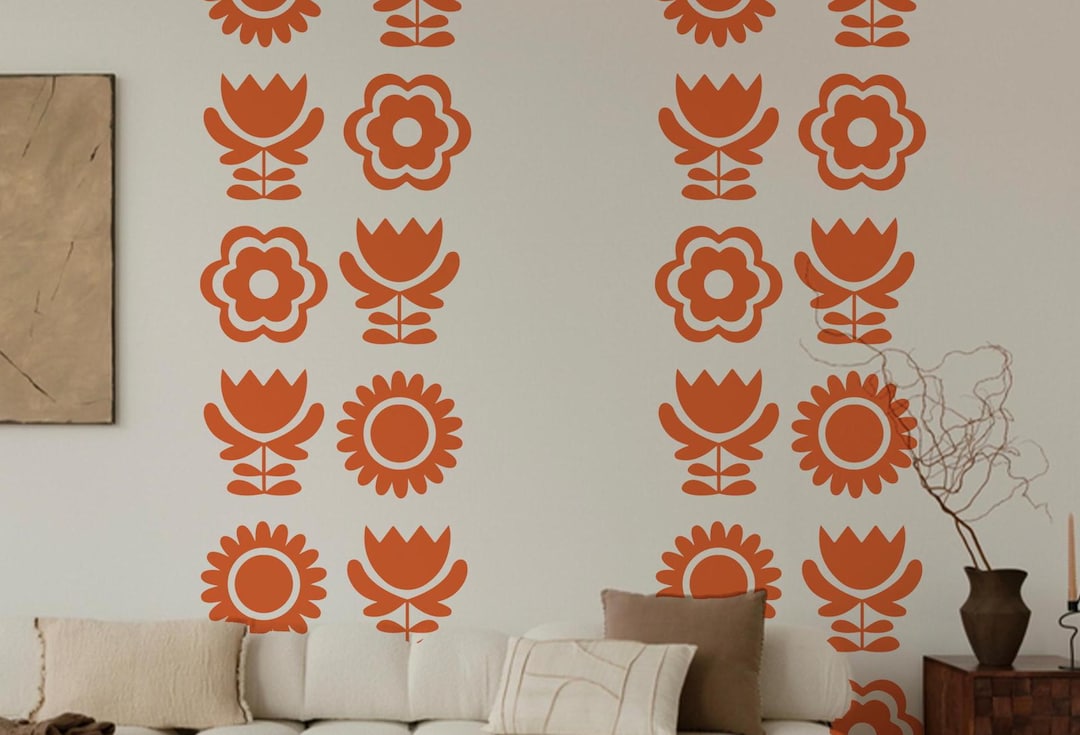 Minimalist Scandinavian Wall Decals | Custom Color Options | Stickers ...