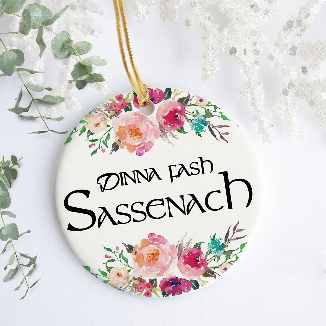 Dinna Fash Sassenach Outlander Ornament Sassenach Christmas - Etsy