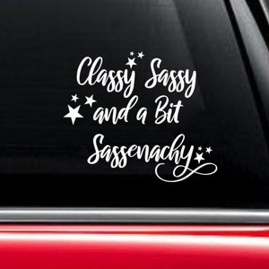 Window Car Decal, Classy Sassy and a Bit Sassenachy, Sassenach ...