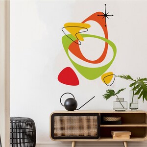 Atomic Age and Retro Shapes From the 1950s, Mid-century Modern Wall Art ...