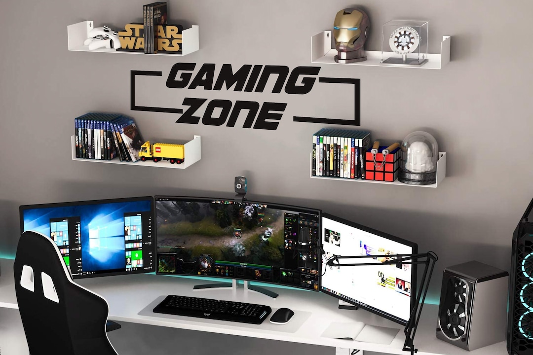 Gaming Zone Wall Decal: Gamer Room Decor - Etsy UK