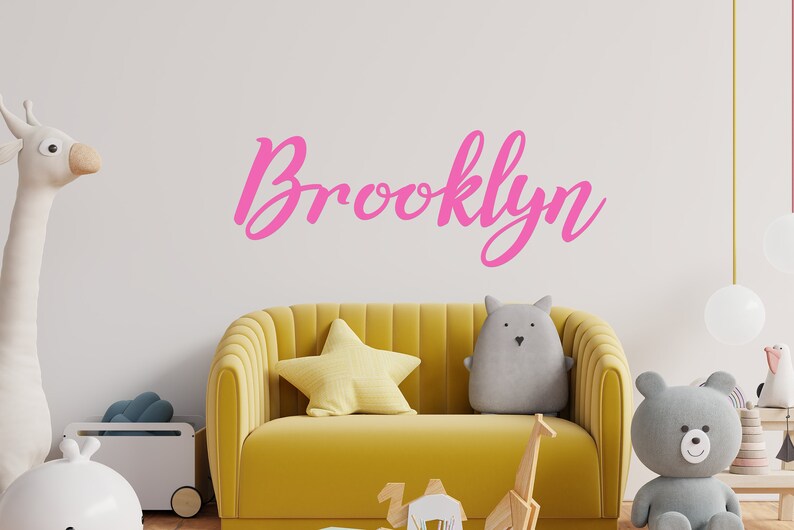 Custom Name Wall Sticker Personalized Wall Decal Girls Room - Etsy