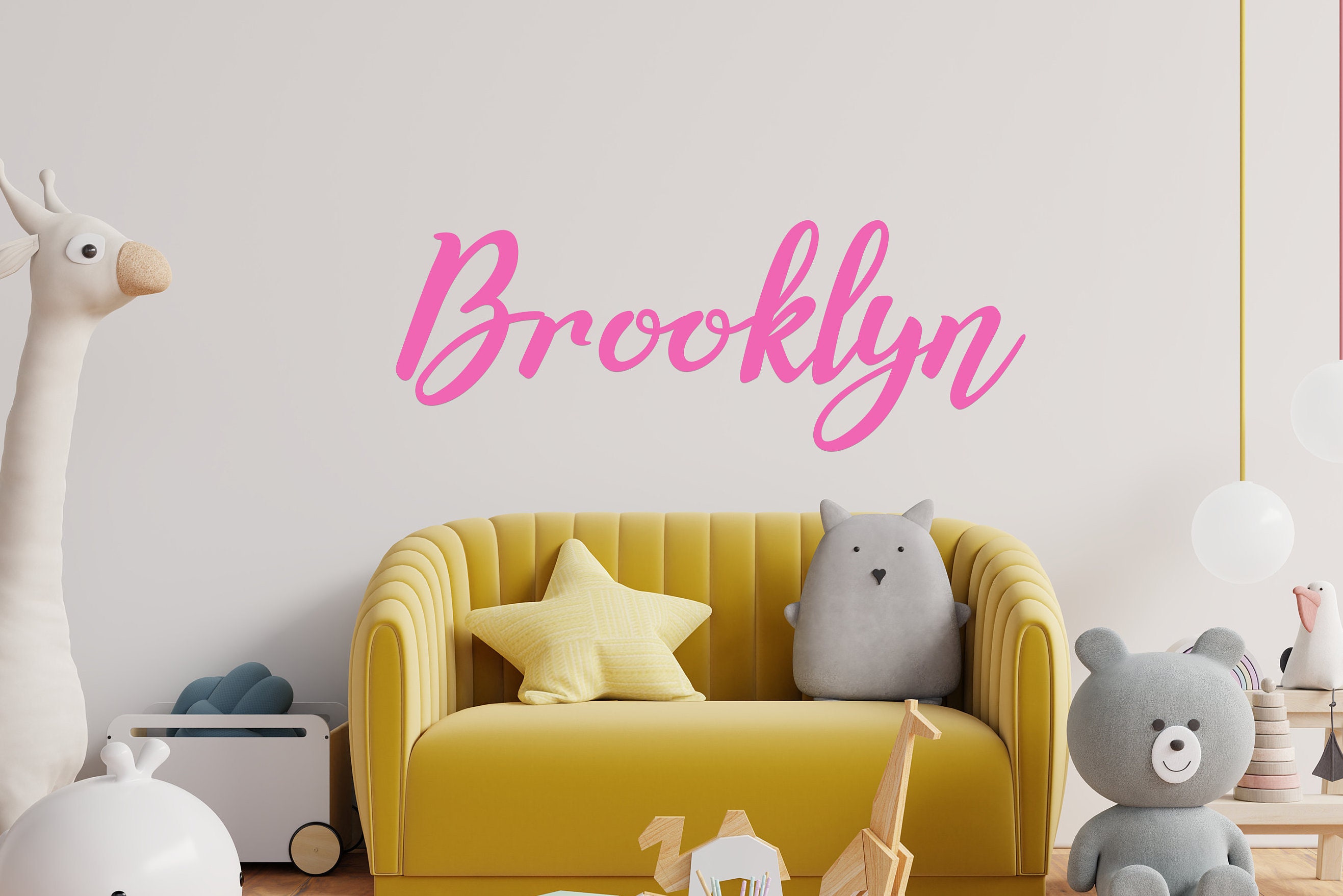 Custom Name wall sticker Personalized wall Decal Girls Room | Etsy