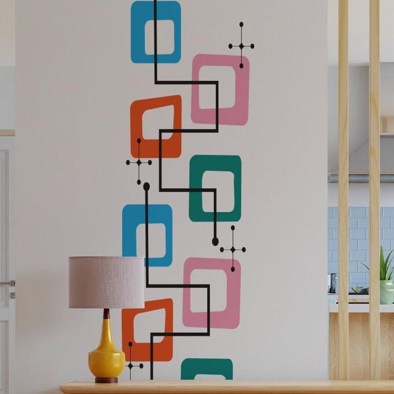 Geometric Wall Decal - Etsy