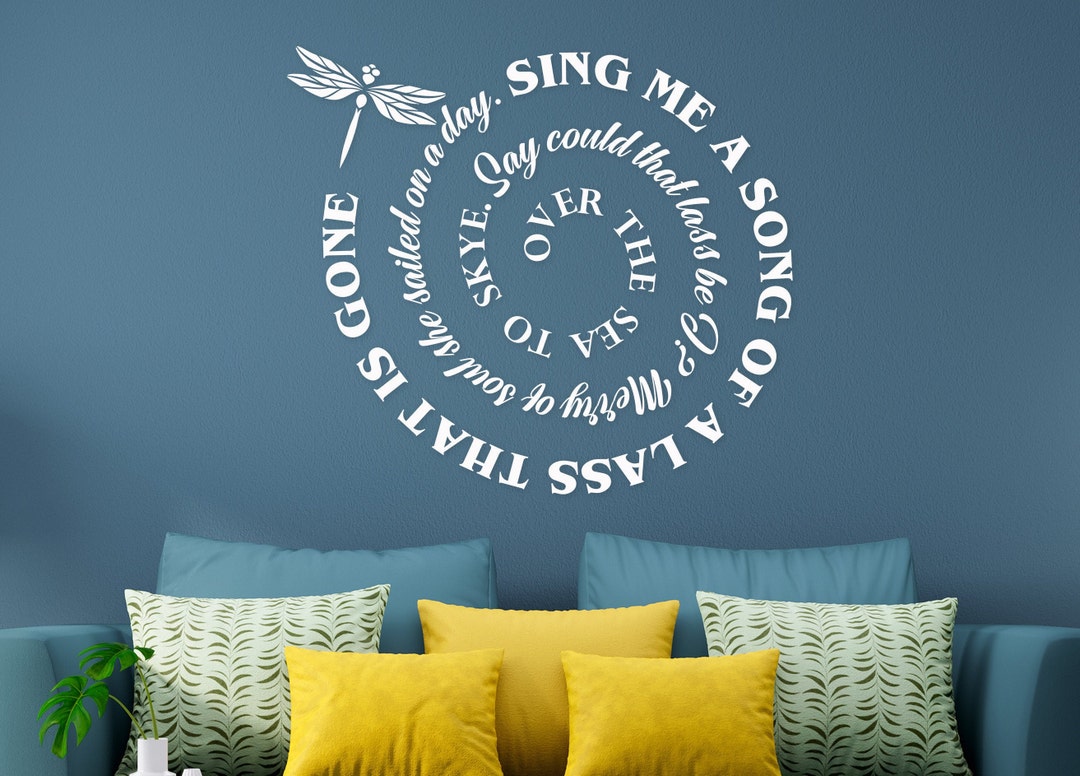 Outlander Spiral Wall Decal Quote, Wall Decal, Sassenach, Outlander ...