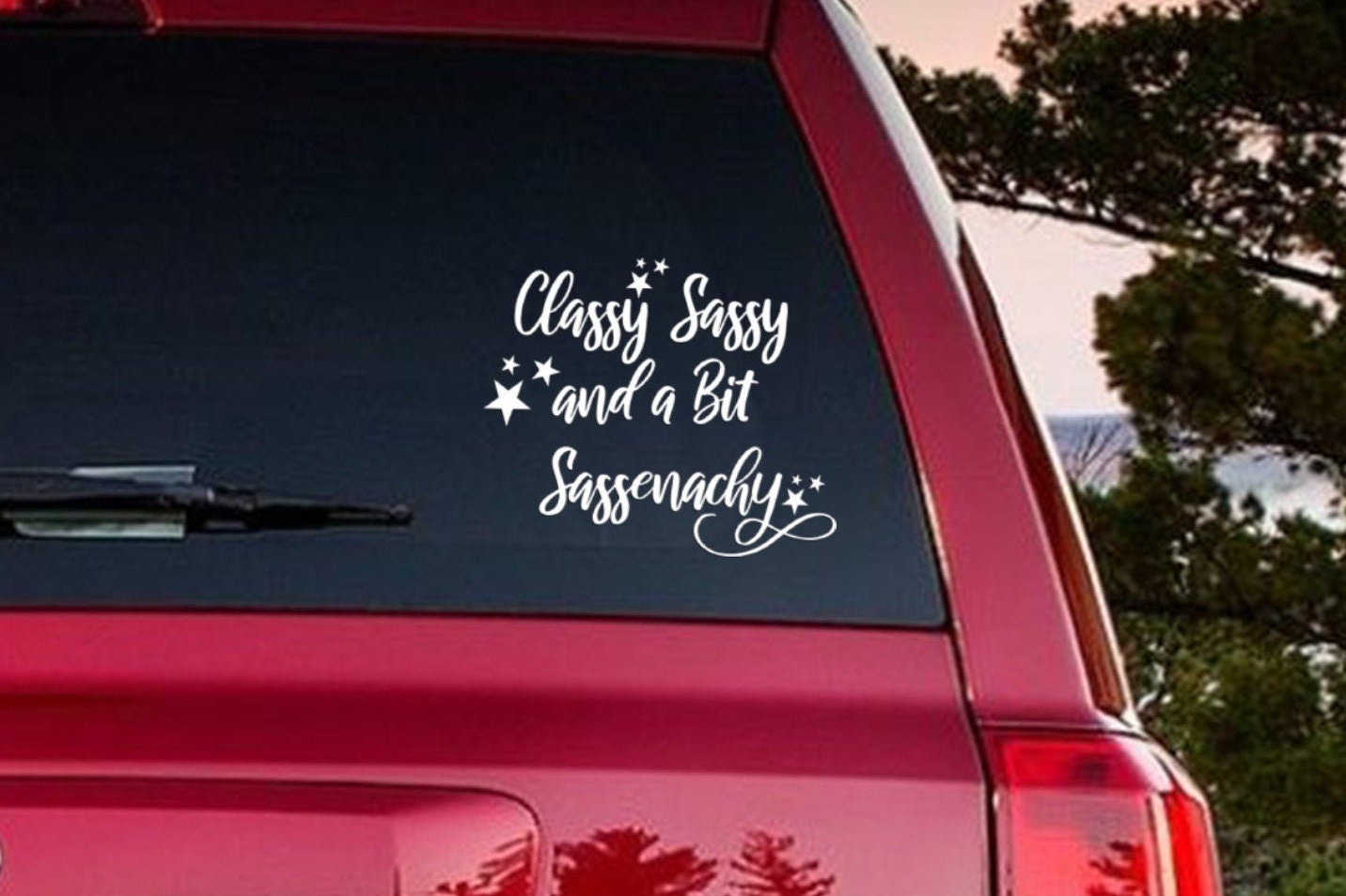 Window Car Decal Classy Sassy and a Bit Sassenachy | Etsy