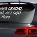 Custom Car Window Decal Vinyl Car Decal Make Your Own - Etsy
