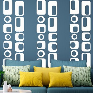 Custom Colors Mid Century Decals, Rectangles, Circles, Squares, Retro ...