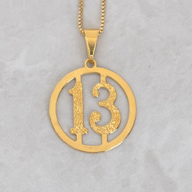 Lucky 13 Charm - Etsy
