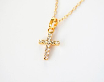 Fake diamond necklace | Etsy