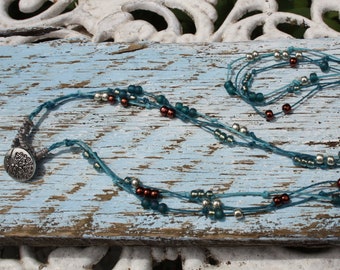 3 strand necklace | Etsy