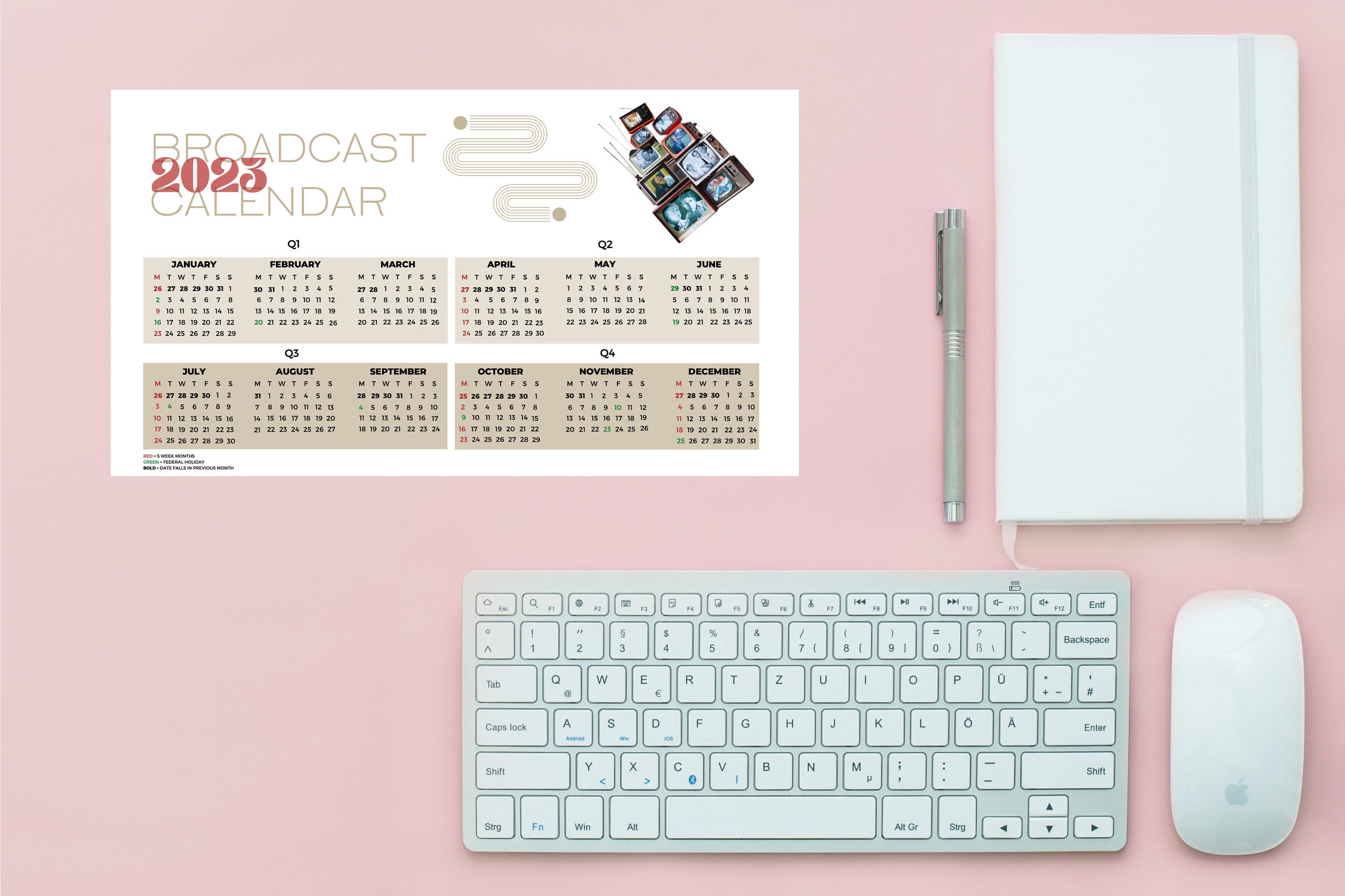 2023 Broadcast Calendar for Adverting Professionals and Media Planners ...