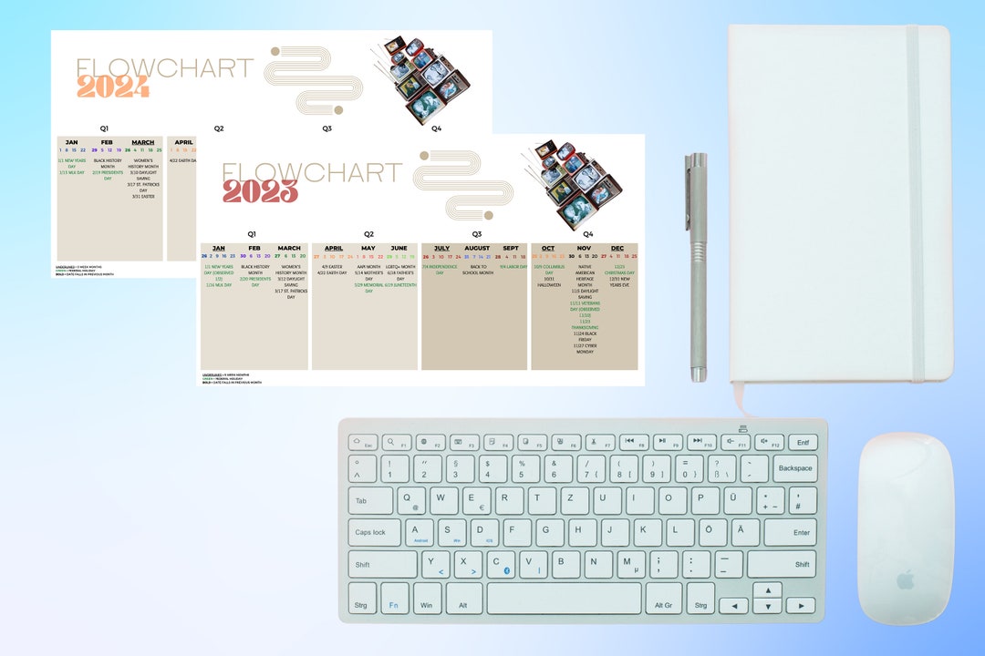 2023-2024 Flowchart for Advertising Professionals and Media Planners - Etsy
