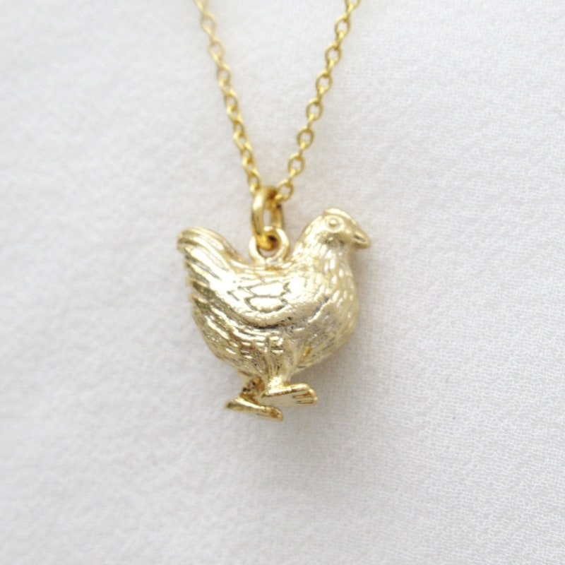 Chicken Necklace - Etsy