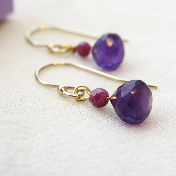Ruby and Amethyst - Etsy
