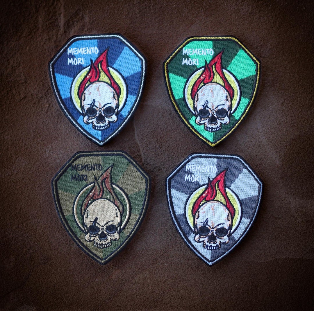 Memento Mori Embroidered Patch - Etsy