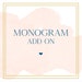 Monogram Add-on - Etsy