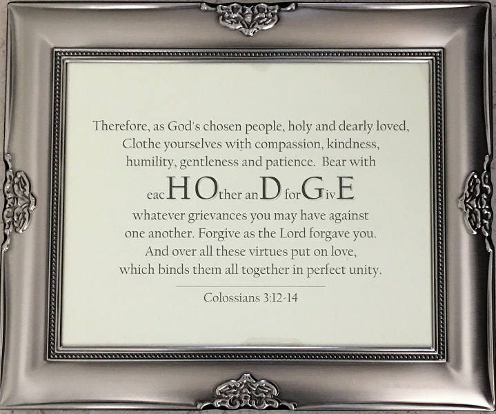 Personalized Scripture Verses Family Name Weddings | Etsy