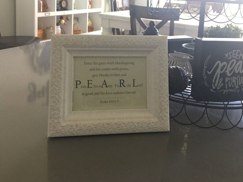 Personalized Scripture Verses Signs, Unique Gift, Frame Insert ...