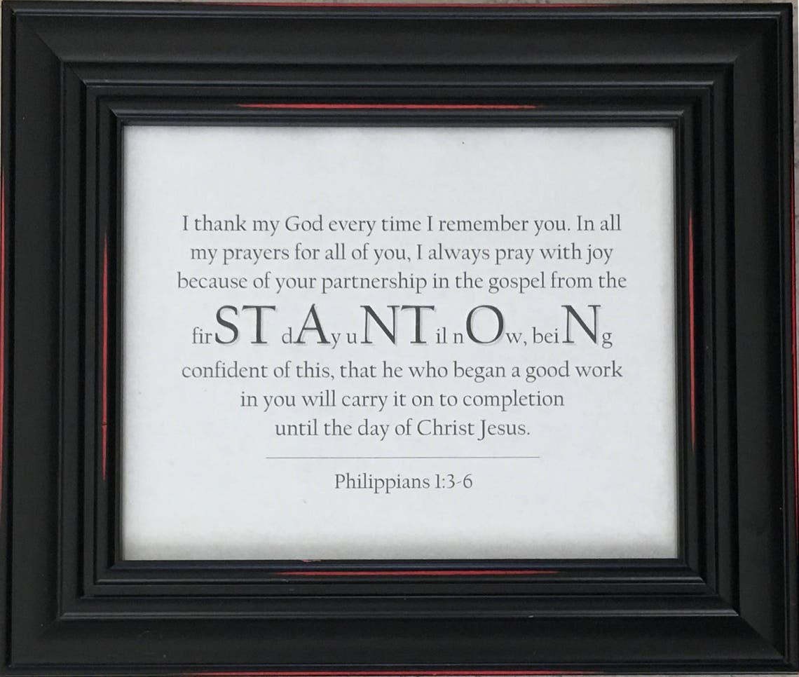 Personalized Scripture Verses Family Name Weddings | Etsy