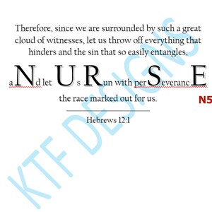 NURSE - Personalized Scripture Verses - Signs, Unique Gift, Frame ...