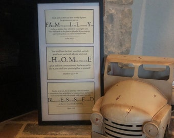 Personalized Scripture Verses Signs, Unique Gift, Frame Insert ...