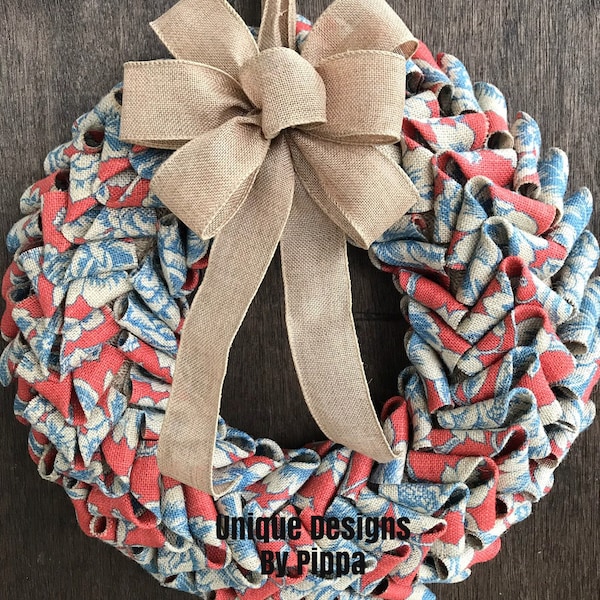 Summer Burlap Wreath - Etsy