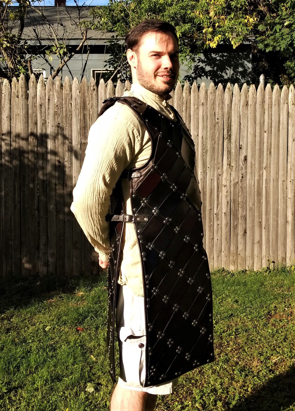 Leather Brigandine Armor Larp/cosplay - Etsy