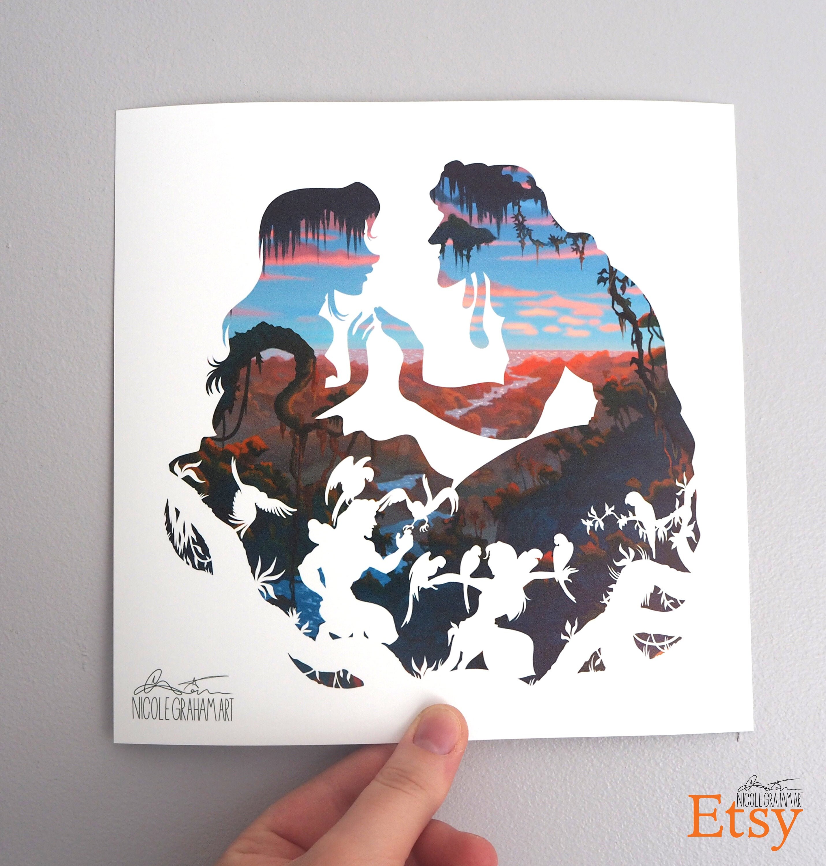 Tarzan: Disney Silhouette Art Prints - Etsy
