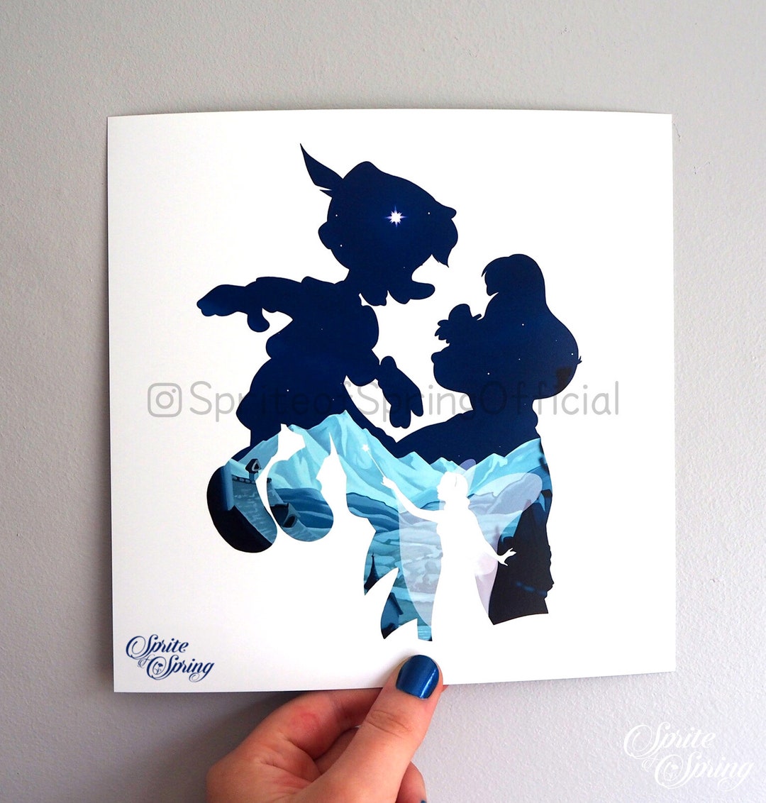 Pinocchio: Disney Silhouette Art Prints - Etsy UK