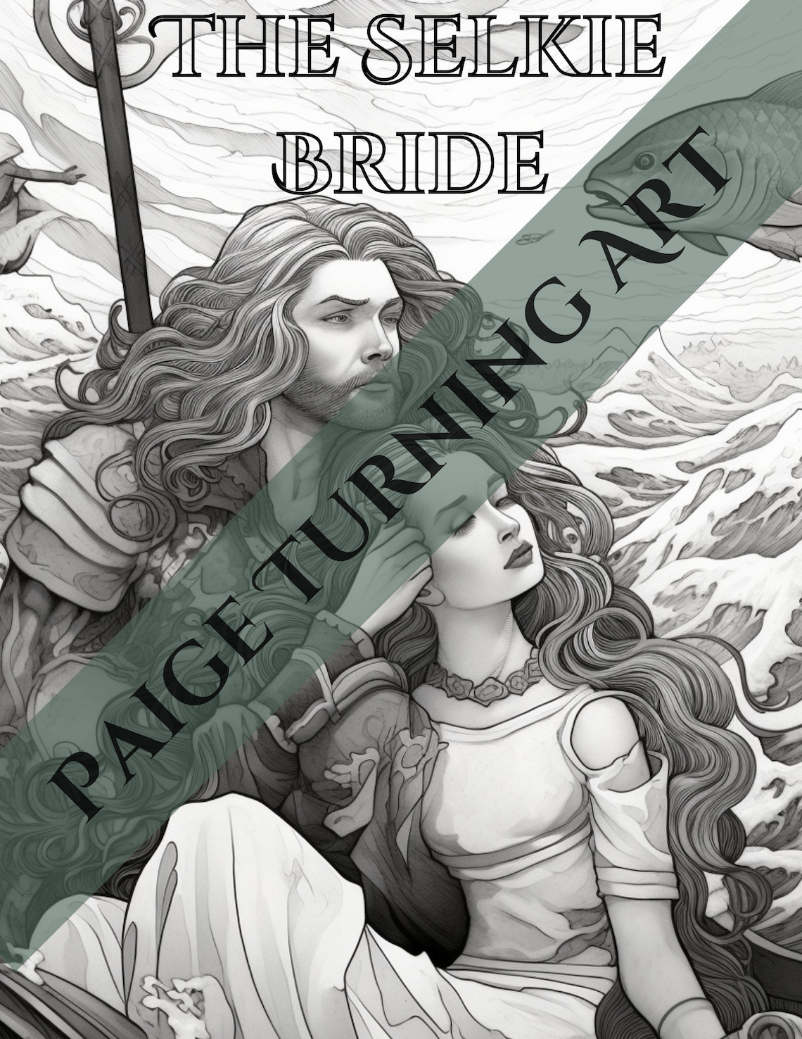 The Selkie Bride Adult Coloring Page - Digital Download - Etsy