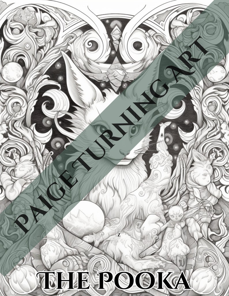 The Pooka Adult Coloring Page - Digital Download - Etsy