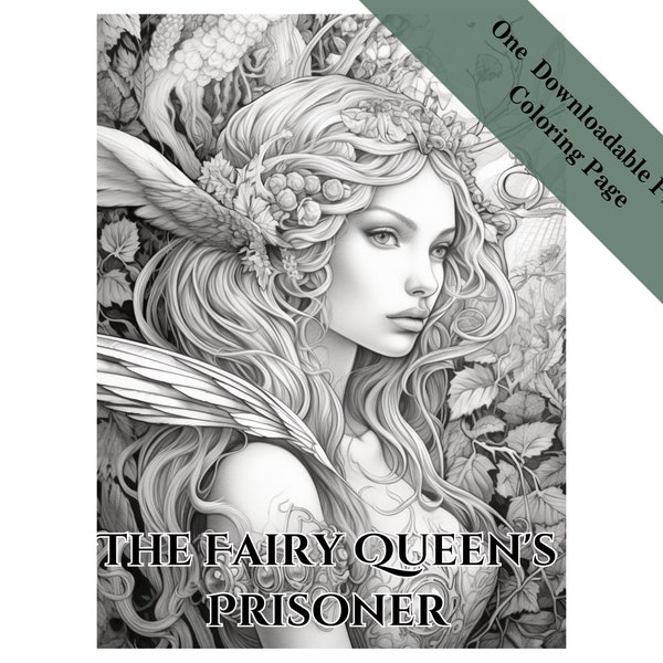 In the Poison Garden Adult Coloring Page Digital Download - Etsy