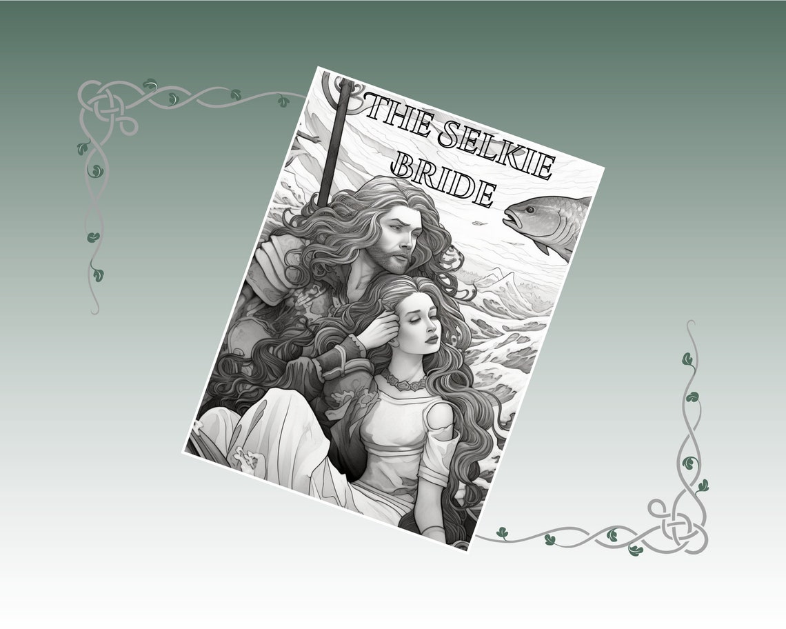 The Selkie Bride Adult Coloring Page - Digital Download - Etsy