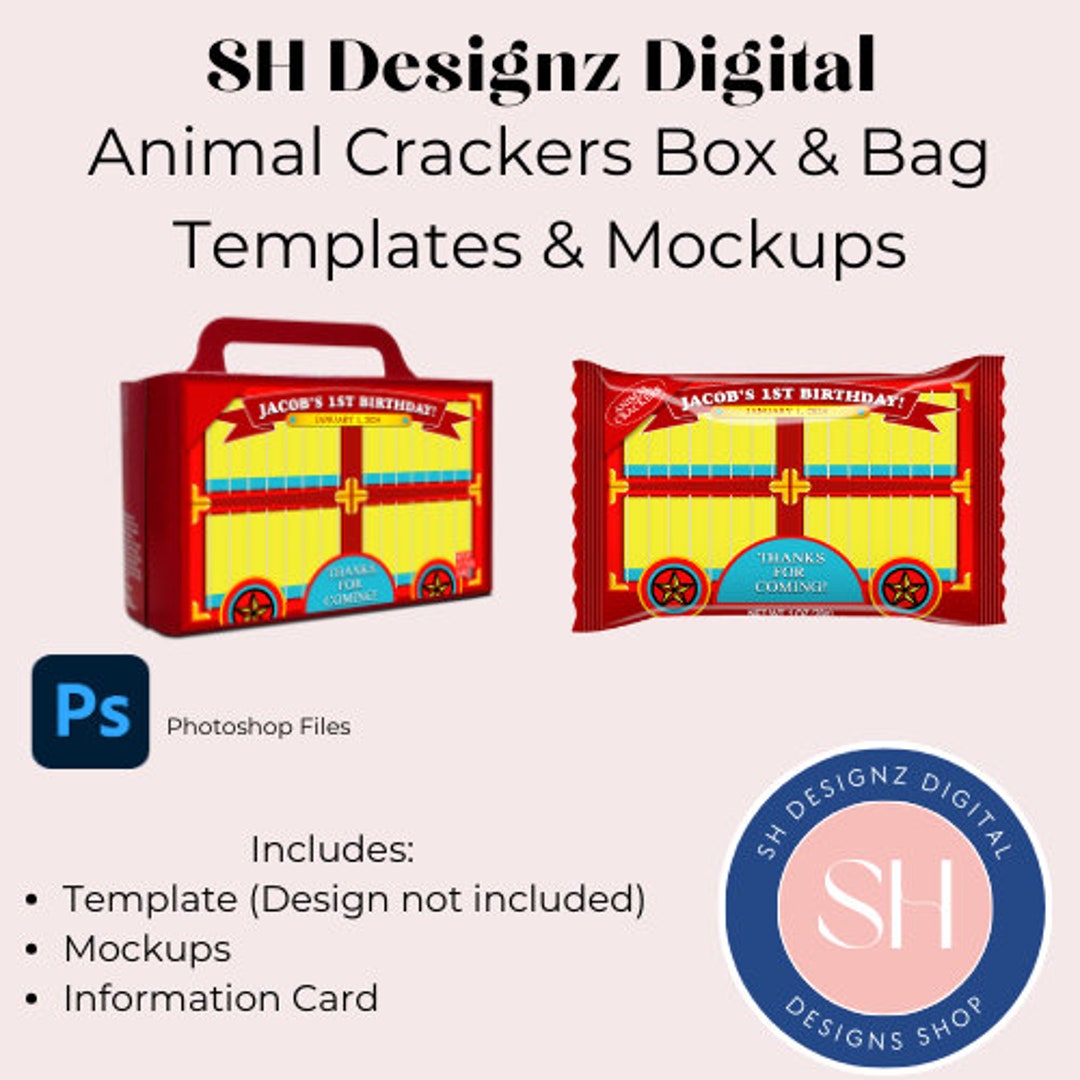 Animal Crackers and Box Template, Animal Crackers and Box Template ...