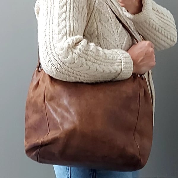 Unlined Leather Bag - Etsy