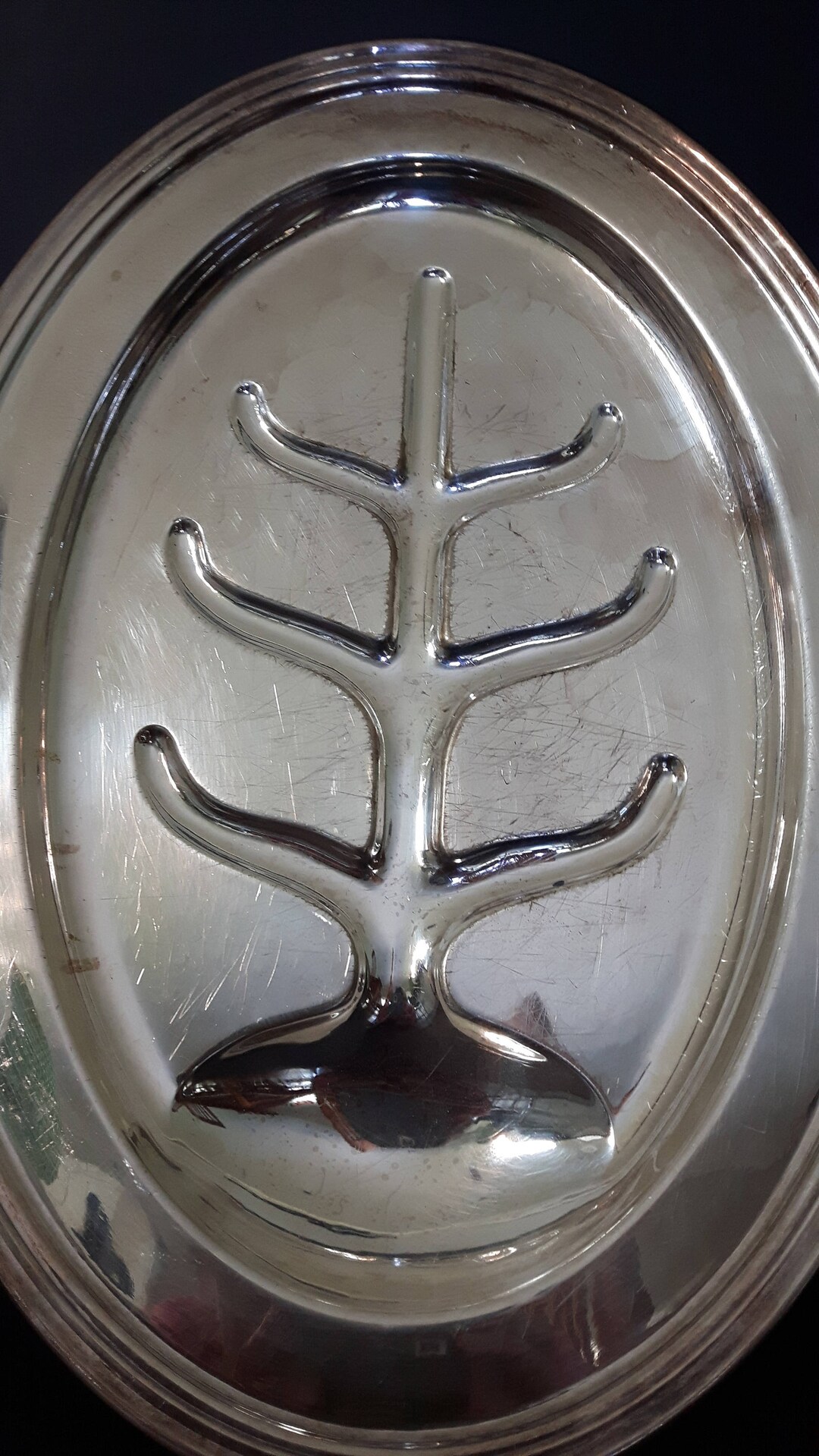 Meriden Silver Plate Co. Large Tree of Life, Meat Platter, Made in the ...